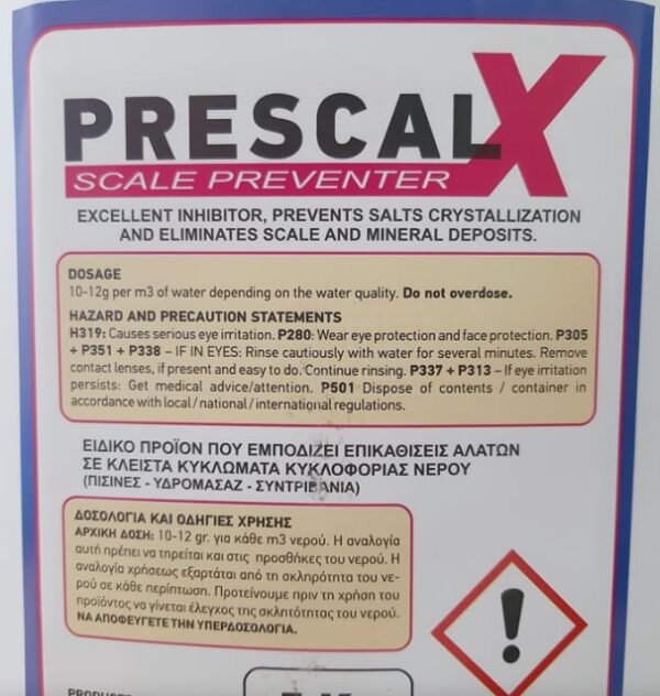 Prescal-X Κατά των αλάτων | POOL SPOT - τα πάντα για την πισίνα σας